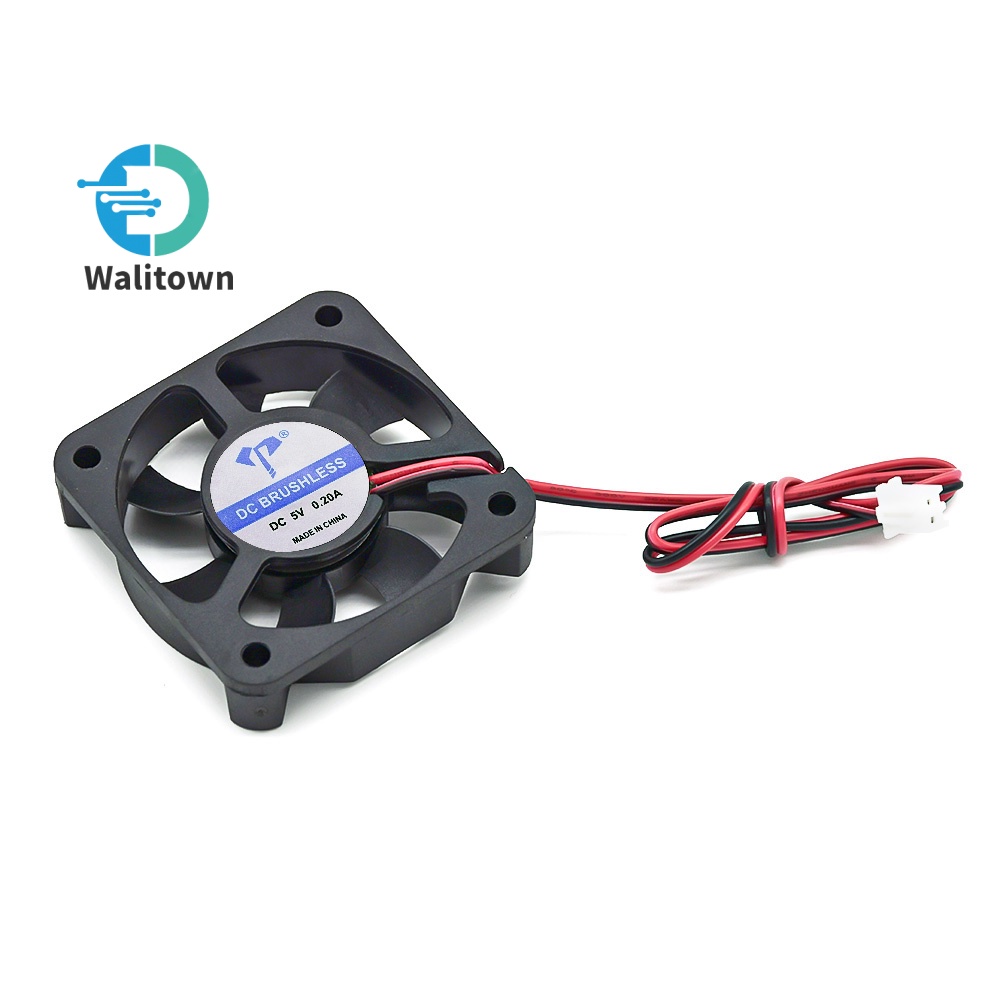 DC5010 5V/12V/24V 0.20A/0.15A 5CM 2-Wire Miniature Cooling Fan Oil-impregnated DC Industrial Fan ...
