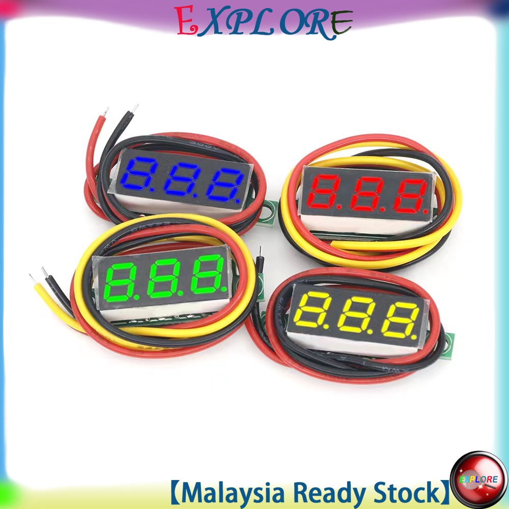 【Malaysia Ready Stock】0.28 inch Digital display DC voltmeter Three wire ...