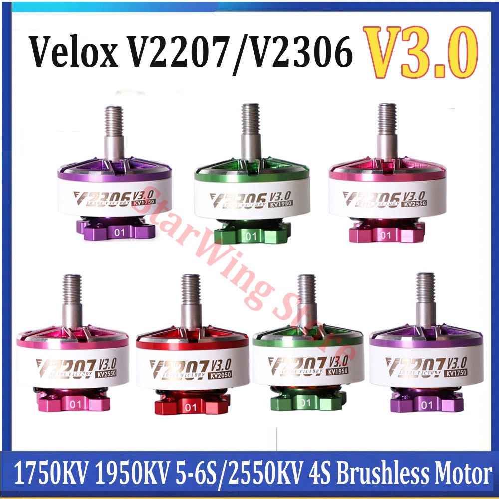 T-Motor Velox V2207 /V2306 V3 1750KV 1950KV 2050KV 6S / 2550KV 4S ...