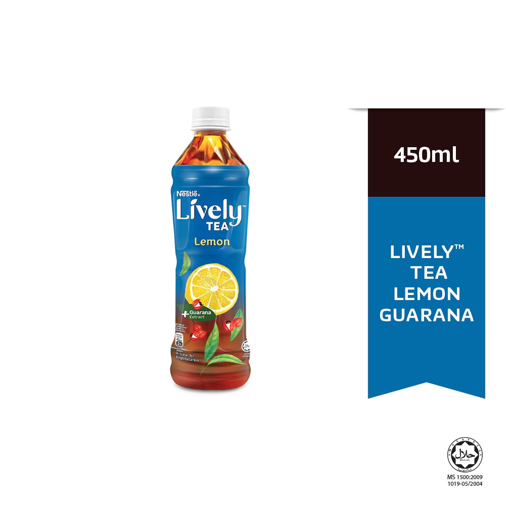 [DISCONTINUE] NESTLE LIVELY™️ Tea Lemon Guarana 450ml | Shopee Malaysia