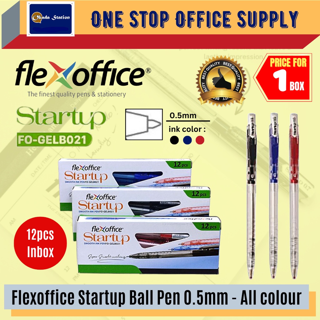 OKADA Flexoffice Startup (0.7/0.5) Smooth Ink Pen (12 IN 1) / Ball Pen ...
