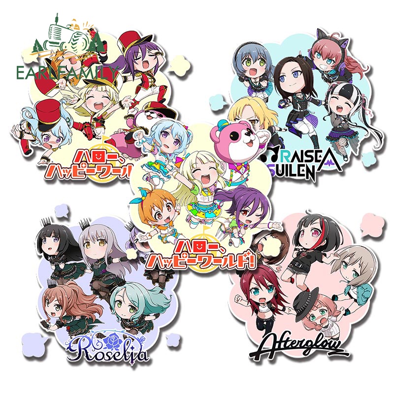 EARLFAMILY 13cm for BanG Dream Roselia Afterglow Hello Happy World Rise ...
