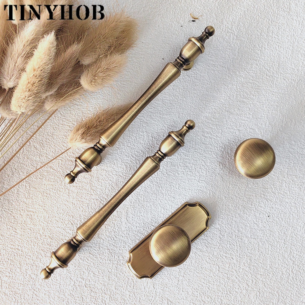 French Style/Bronze Brass Cabinet Door Handles and Knobs Antique Drawer ...
