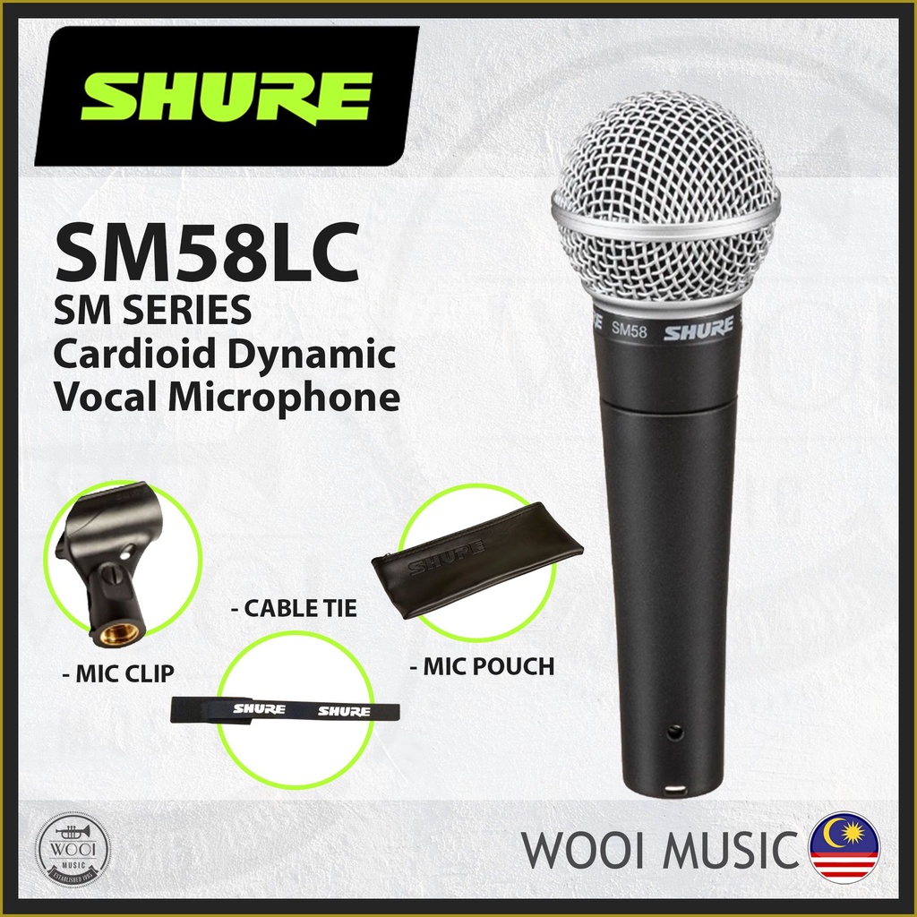 Shure SM58-LC SM Series Cardioid Dynamic Vocal Microphone | Shopee Malaysia