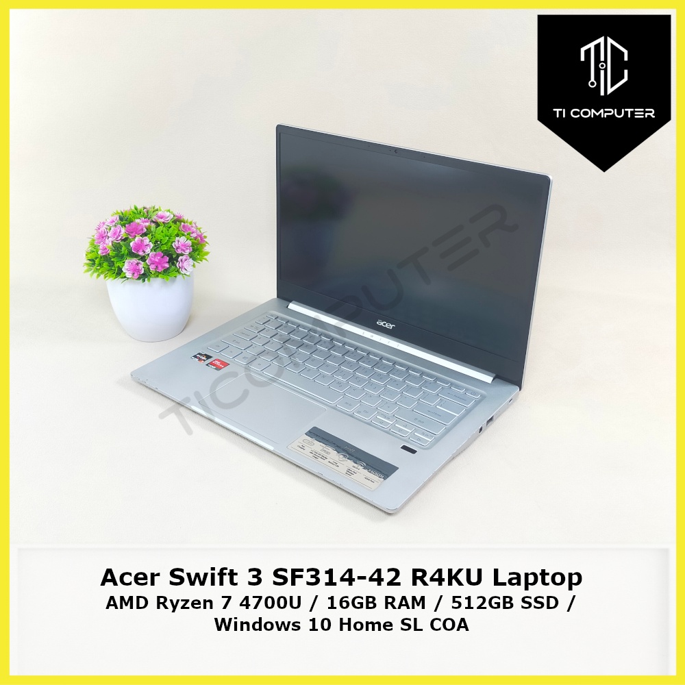 Acer Swift 3 SF314-42 R4KU AMD Ryzen 7 4700U 2.0GHz 16GB RAM 512GB SSD ...