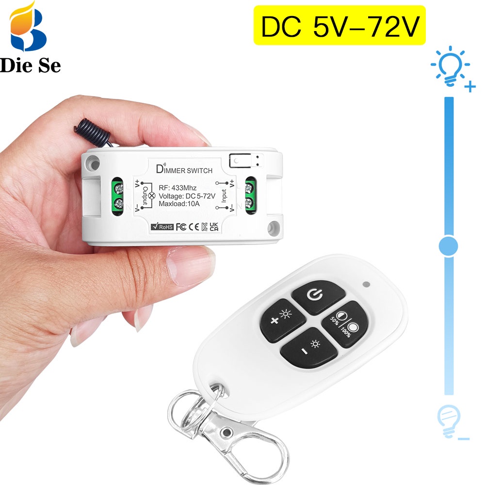 LED Dimmer Light Brightness Adjustable Controller Smart Dimmer Switch ...