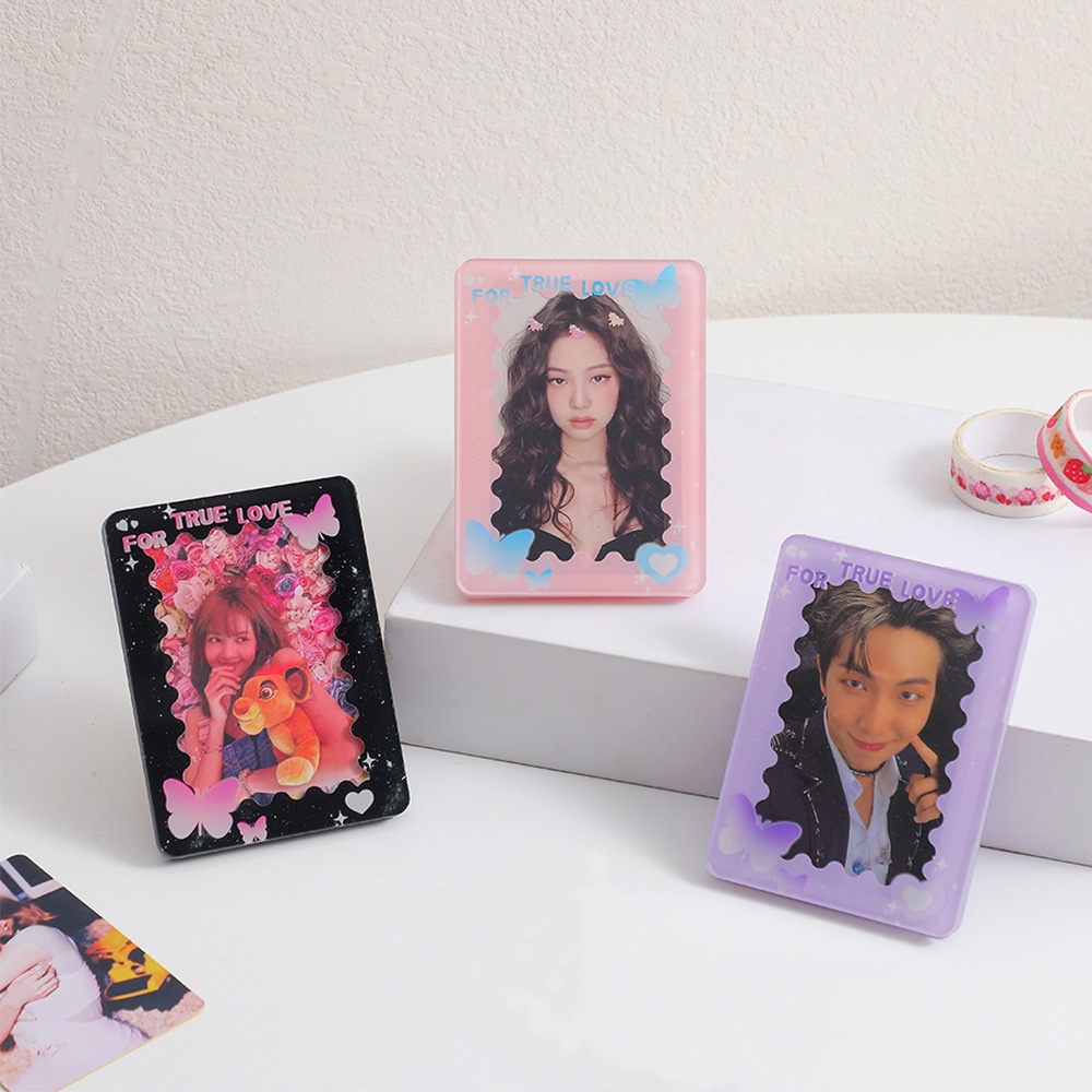 INS Korean Acrylic Photocard Holder Girl Chasing Star Photo Display ...