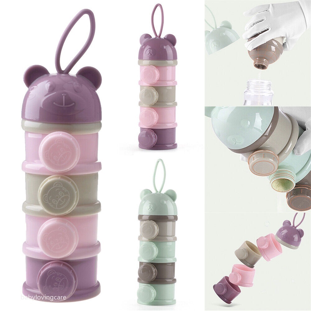 Baby Milk Powder Storage Box Safety Bottle Dispenser Formula Container ...