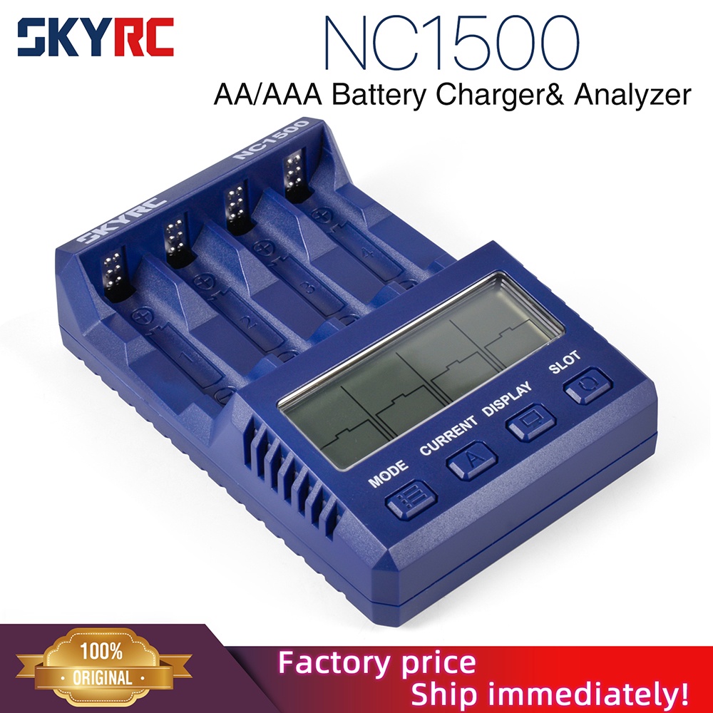 SKYRC NC1500 AA/AAA Battery Charger & Analyzer for 4 AA NiMH ...