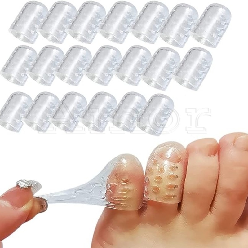 Transparent Silicone Toe Covers Breathable Anti-Friction Little Toe ...