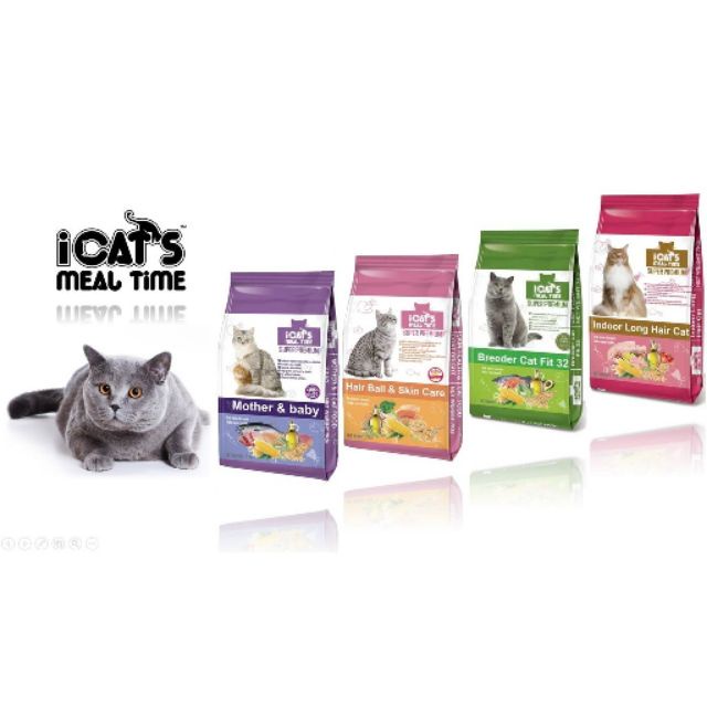 Original Packing 1.5Kg iCats Meal Time Cat Dry Food iCat's Cat Food i ...