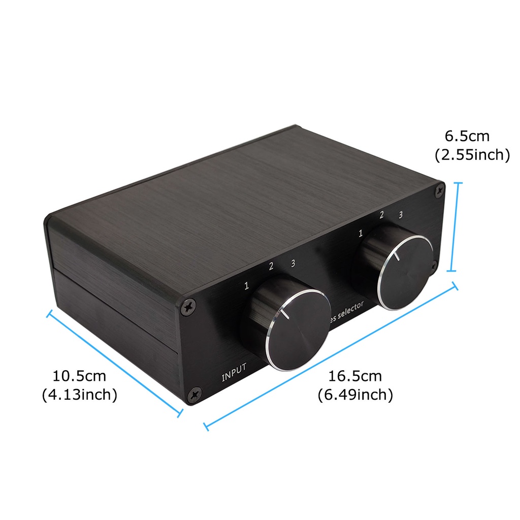 4 In 1 Out 1 In 4 Out Audio INPUT RCA Signal Cable Splitter Selector ...