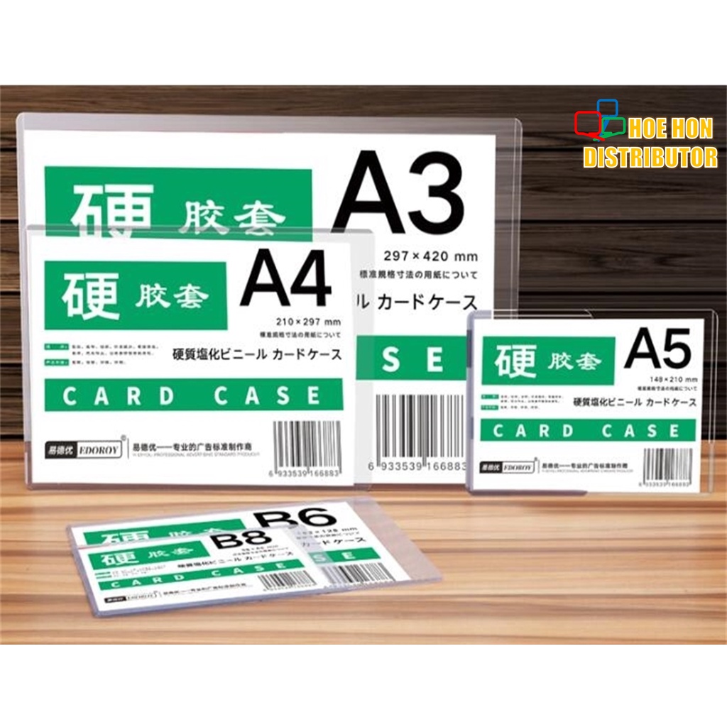 PVC Hard Card Case A4 A5 1pc Transparent A4 Paper Holder C Shape File ...