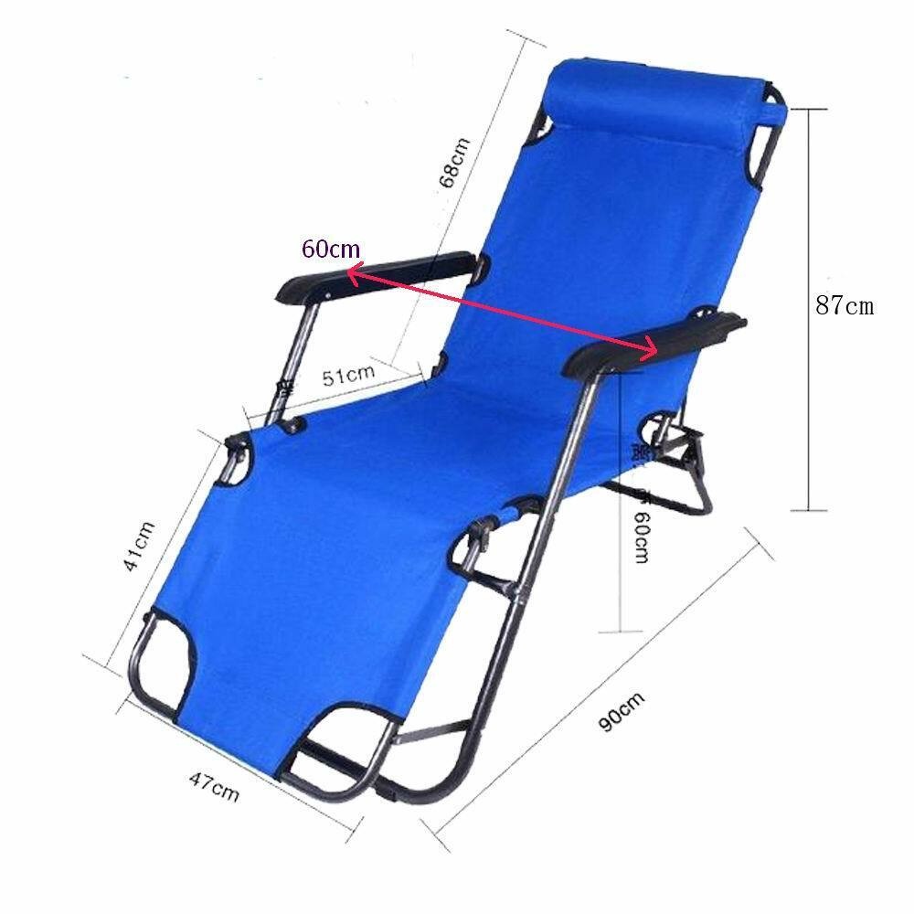 Indoor Foldable Reclining Chair Beach Chair Lightweight Recliner Chair ...
