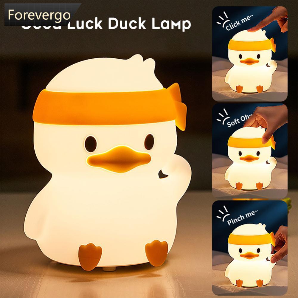 FOREVERGO Cute Duck LED Night Lights For Children Bedroom USB ...