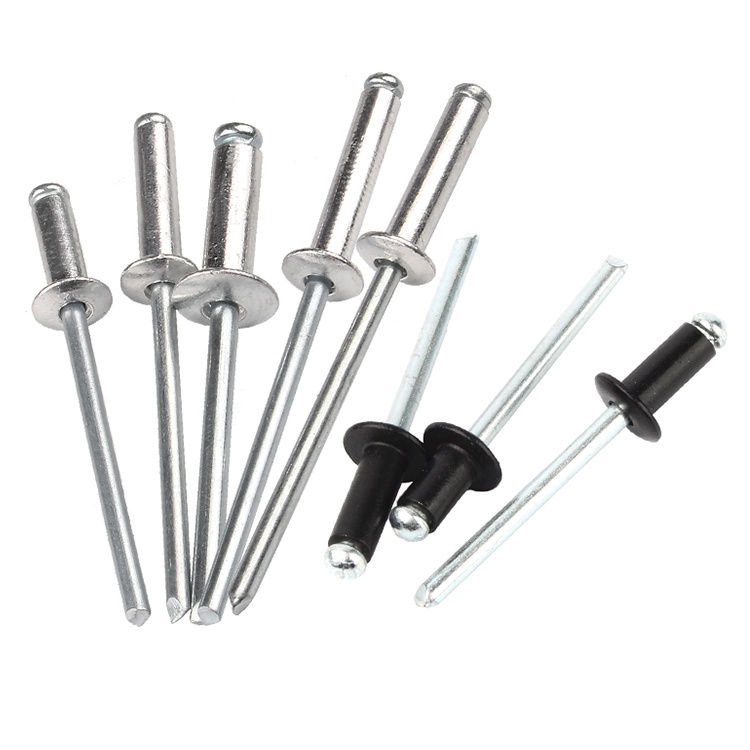 Round head core pulling rivet, white zinc aluminum pull rivet, pull ...