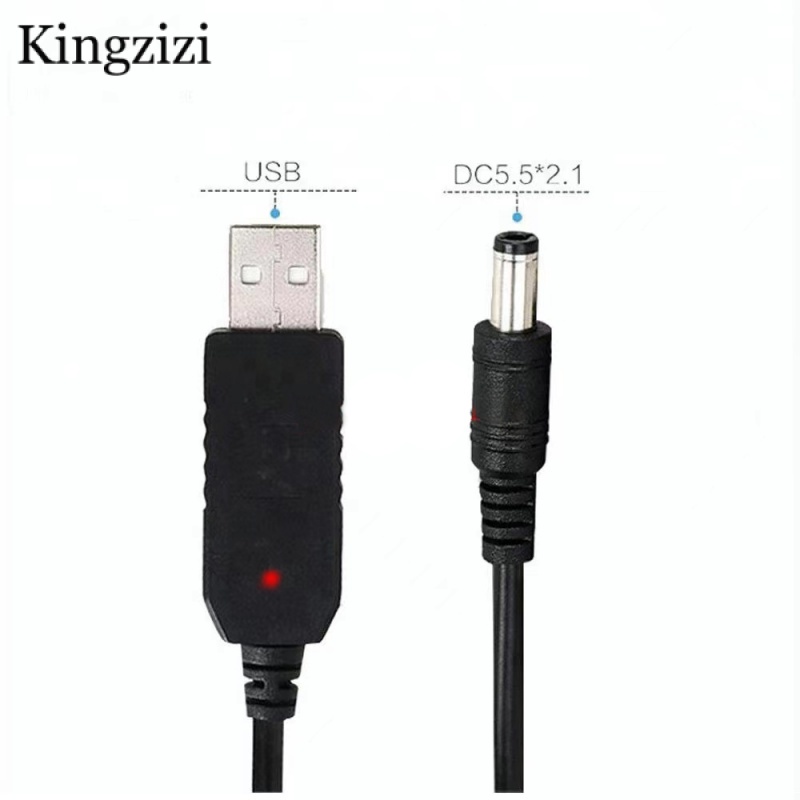 USB power boost line DC 5V to DC 9V / 12V Step UP Module USB Converter Adapter Cable 2.1x5.5mm ...