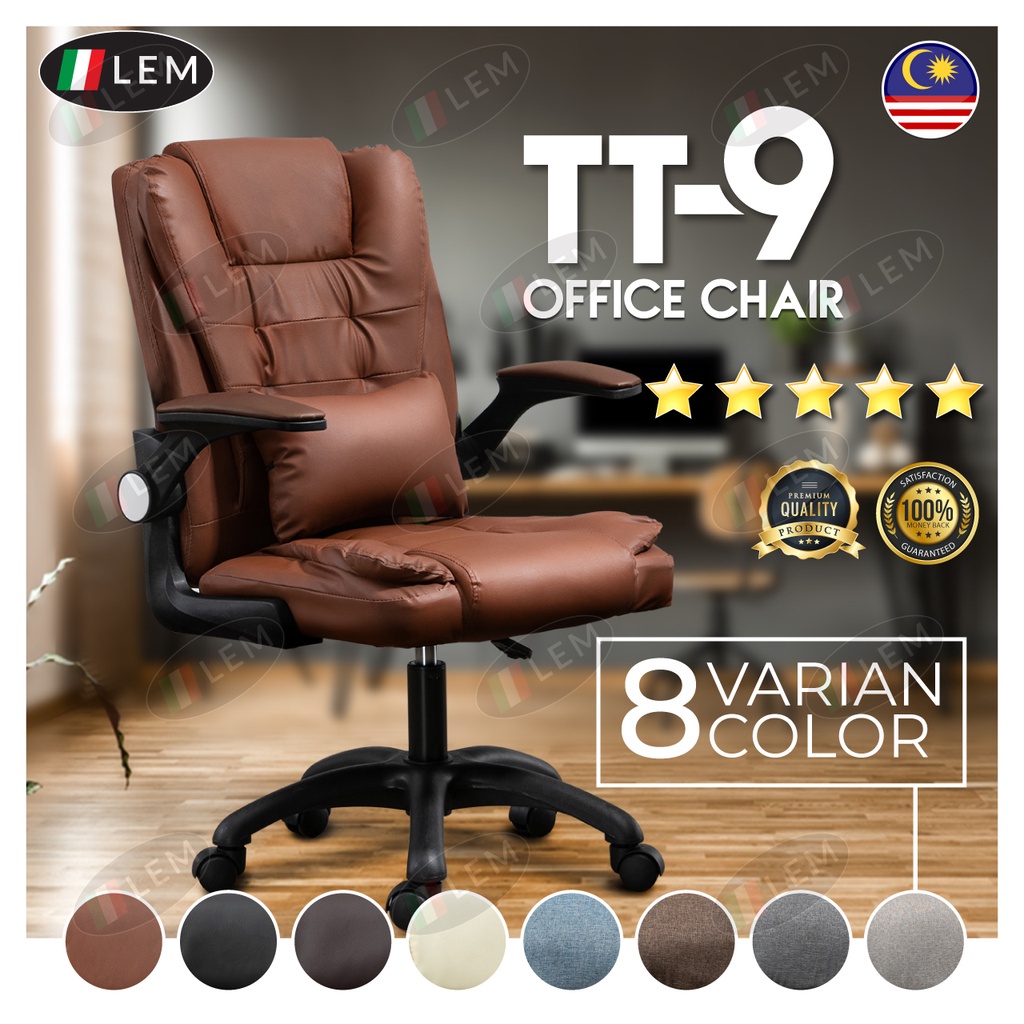 ★KEMILNG★ TT-6 / TT-9 PU Leather High Back Mesh Home Office Chair ...