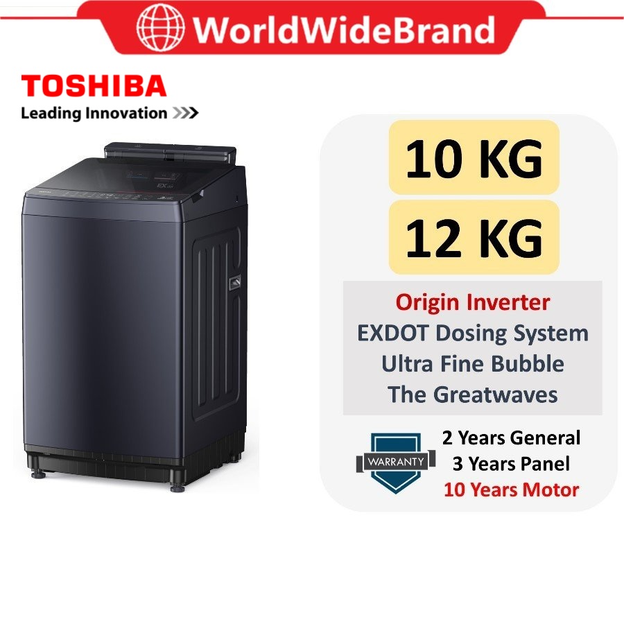 Toshiba Washer 10kg / 12KG Top Load Washer AW-DUM1100KM(MK) / AW ...