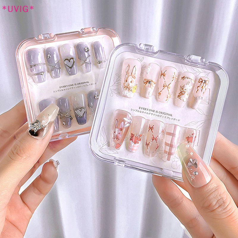 UVIG> False Nail Tips Nail Art Storage Box Container Empty Nails Tips ...