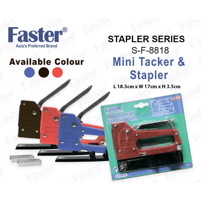 Faster Mini Tacker & Stapler S-F-8808 / S-F-8818 | Shopee Malaysia