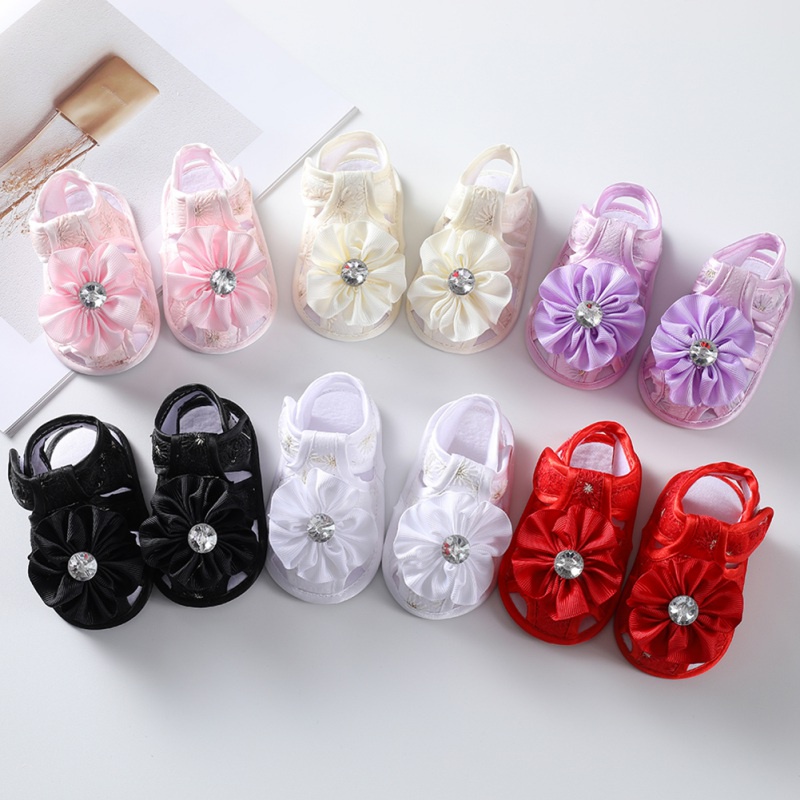 BOBORA Baby Girl Sandals Kid Newborn Summer Cute Sweet Flower Learning ...