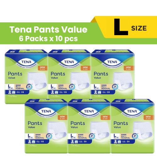 Tena Pants Value L Adult Diapers Lampin Dewasa 成人尿布 / 成人尿裤 L Size - 1 carton 6 packs | Shopee ...