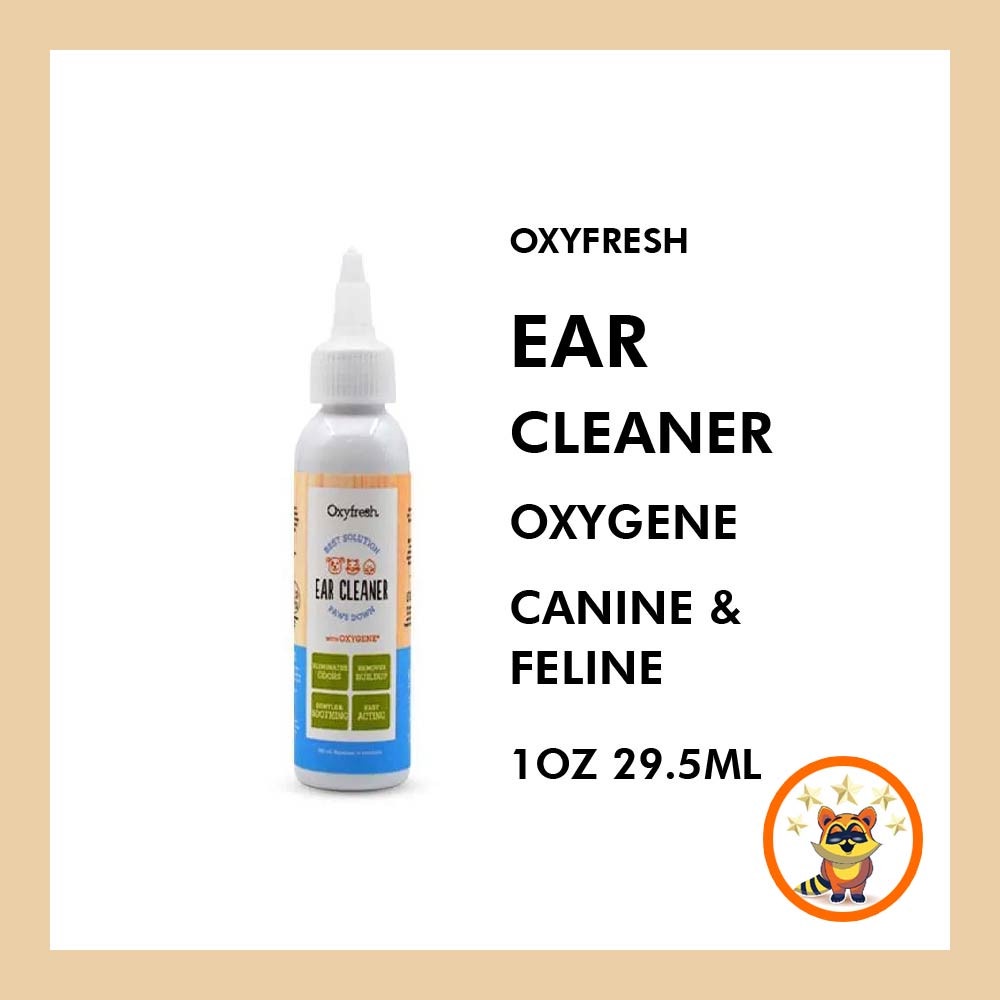 Oxyfresh Ear Cleaner With Oxygene Canine Dog & Feline Cat Kucing 1oz 29 ...