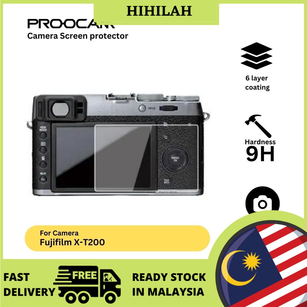 🔥NEW🔥PROOCAM SPF-XT200 GLASS SCREEN PROTECTOR FUJIFILM XT200 XA7 1 ...