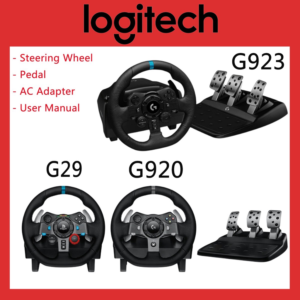 Logitech G29 / G923 /G920 Gaming Racing Wheel Steering + Pedal ...