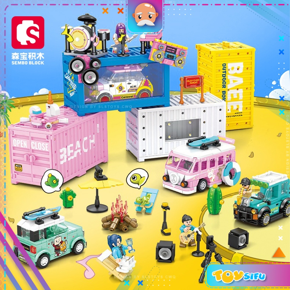 Sembo Block 714508-11 Famous Car World Racing Circuit Transport Vehicle ...