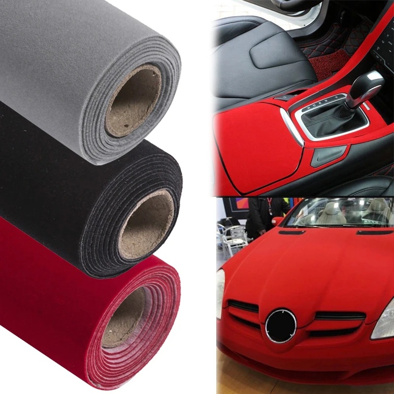 Universal DIY Car Velvet Cloth Sticker / Flannel Fabric Self-adhesive ...