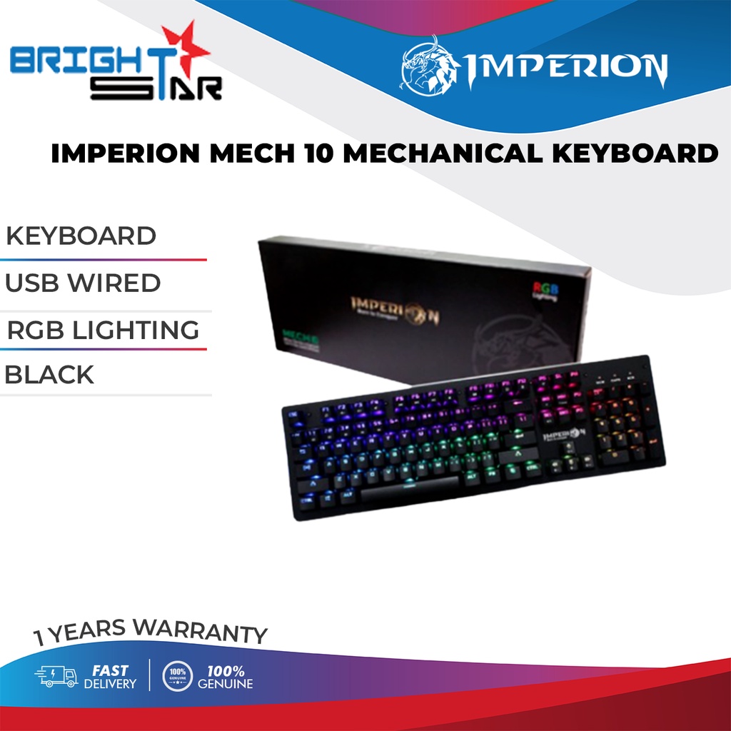 Imperion Mech 7 Mech 10 Mechanical Keyboard | Shopee Malaysia