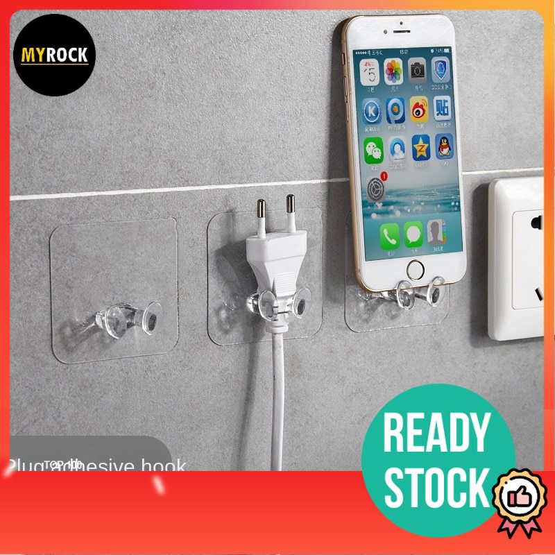 Wenbo Wall Storage Hook/USB Cable Power Plug Socket Holder/Home Office ...