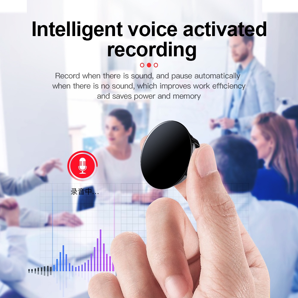 Mini Voice Recorder Espia Professional Noise Reduction HIFI MP3 Player ...