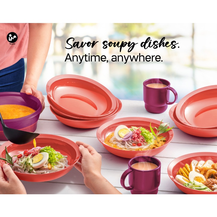 Tupperware Plate O Bowl (4pcs) 700ml / 400ml | Shopee Malaysia