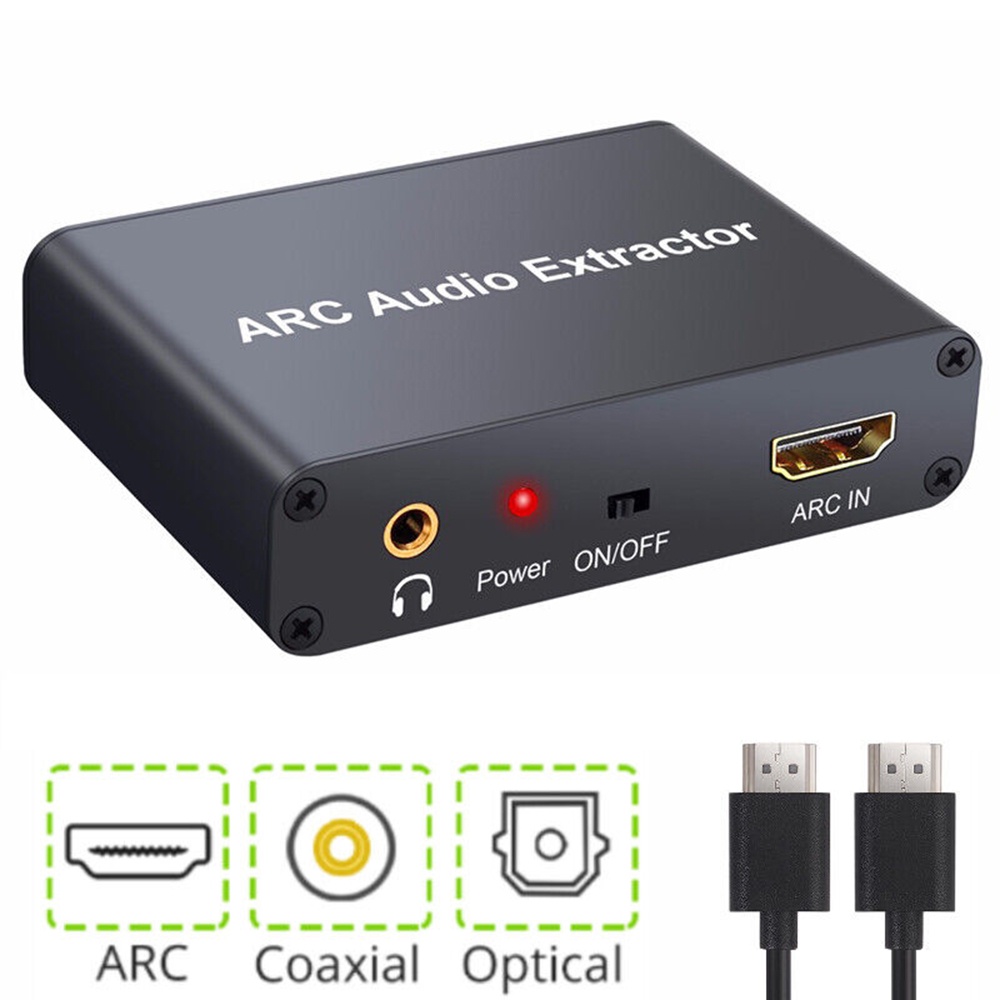 HDMI ARC Audio Extractor Adapter Tendak with Digital Optical TOSLINK SPDIF/Coaxial & Analog 3 ...