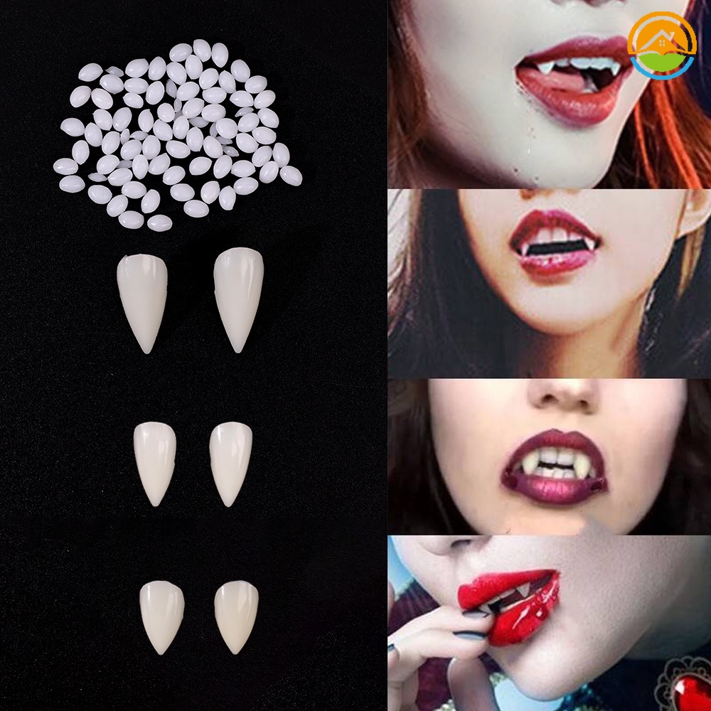 Halloween Cosplay Vampire Teeth/ Werewolf Gum Self-adhesive Demon Fake ...