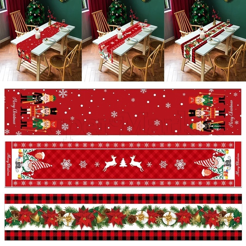 Christmas Snowflake Pine Needle Soldier Table Flag,Merry Christmas ...