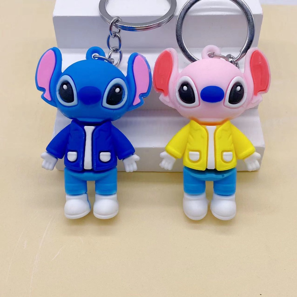 Stitch Toys Keychain Anime Figure Stitch Pendant Keychain | Shopee Malaysia