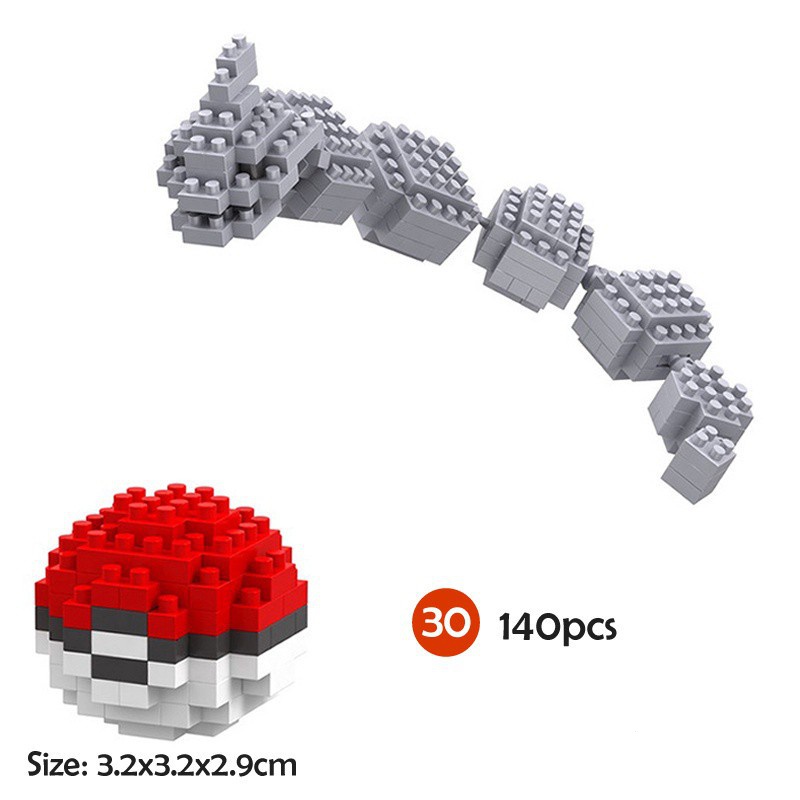 24-Hour Delivers20 Types/Mini Building Blocks Pokemon Compatible with ...