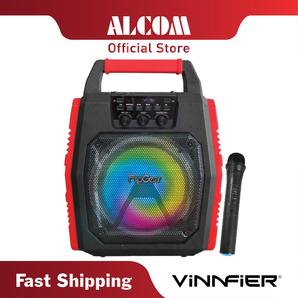 Vinnfier FlipGear Portable Speaker TANGO 202 PRO with True Wireless Stereo, Built-in Battery ...