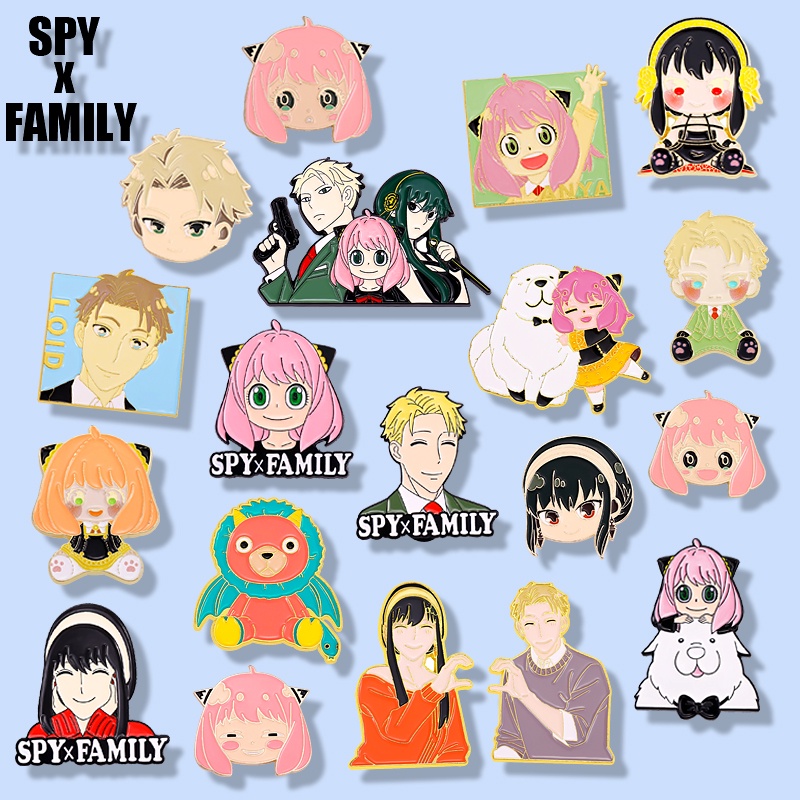 21 Styles "SPY×FAMILY" Lapel Brooch Anime Enamel Pin Cartoon Design ...