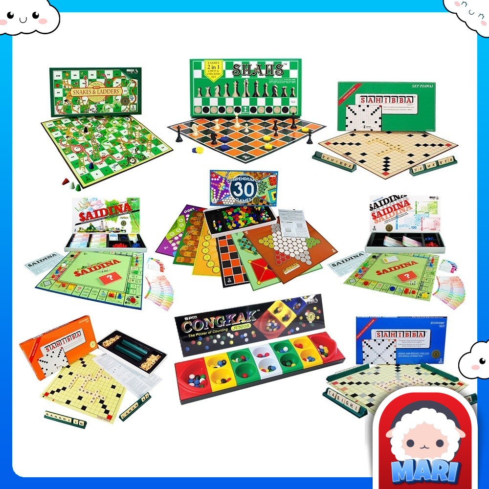 SPM Classic Boardgame Mainan Keluarga Papan Family Traditional Klasik ...