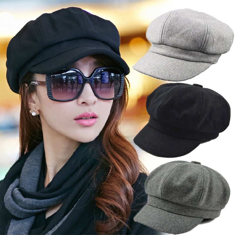 Fashion Elegant Korean Style Outdoor Berets/ Vintage Wool Painter Style ...