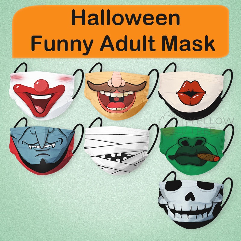 Bakala Halloween Funny Adult Mask Clown Vampire Mummy Individual ...