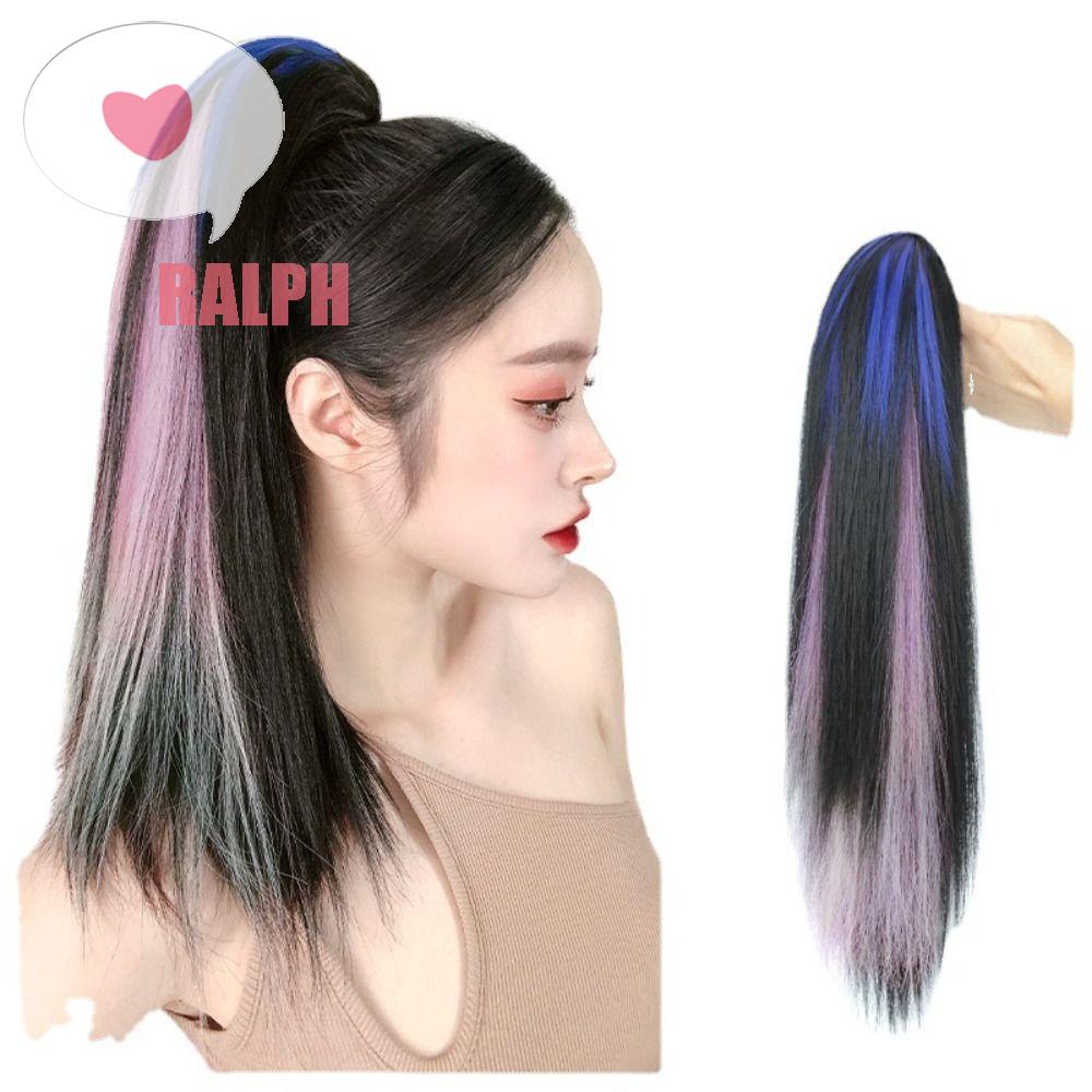 RALPH Blue Pink Highlighting Pony Tail Fluffy Party Invisible Hair ...