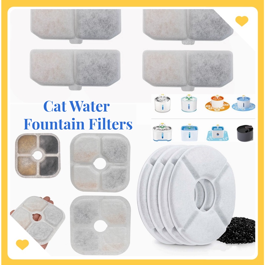 Penapis Penjara Air Haiwan Peliharaan Cat Water Fountain Replacement ...