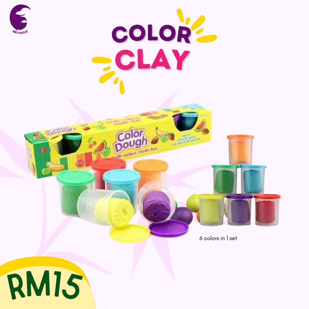 Color Clay Playdough for Kids | Shopee Malaysia