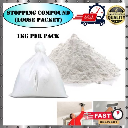 1KG PACK STOPPING COMPOUND / SIMEN PLASTER CEILING / DIY PROJECT HOME ...